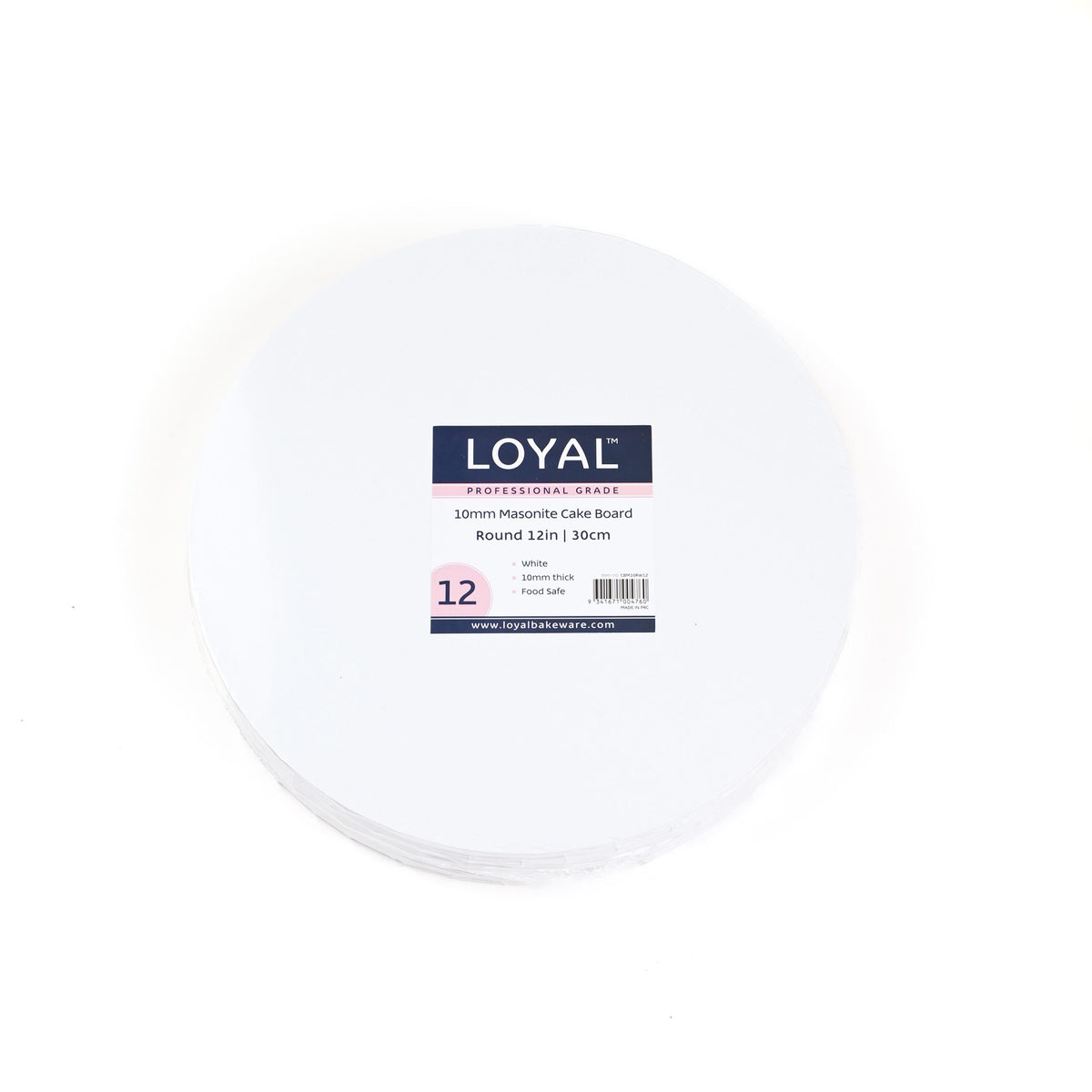 12inch Masonite Round 10mm White Board – Bake and Decorate Co