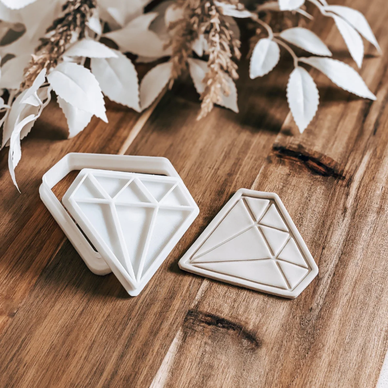 Diamond Cookie Cutter and Embosser Set – Bake and Decorate Co