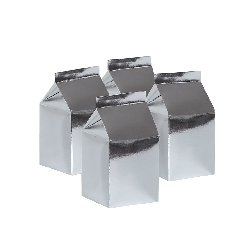 Metallic Silver Milk Box Party Favours – Bake and Decorate Co