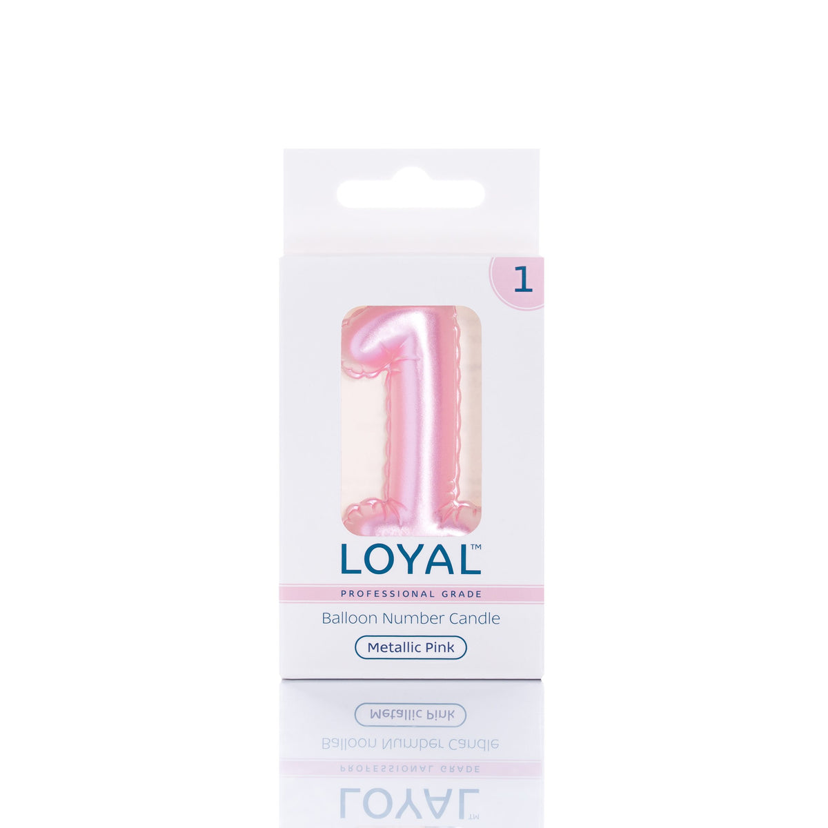 Balloon Number Candle Metallic Pink Number 1 – Bake and Decorate Co