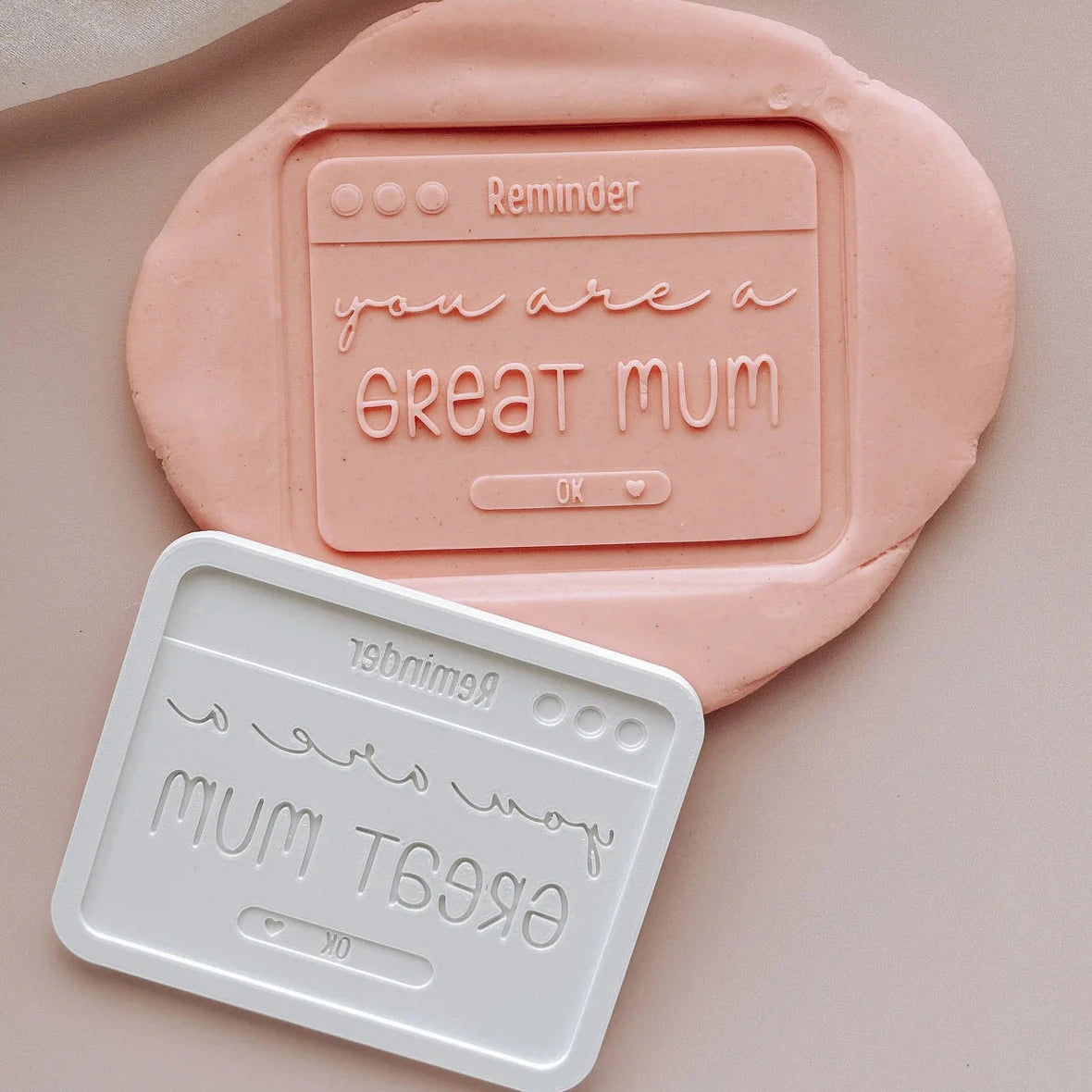 Reminder: You Are A Great Mum Cookie Cutter and Debosser Set – Bake and ...
