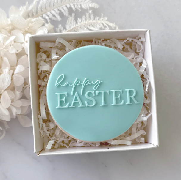 Happy Easter Cursive Debosser – Bake and Decorate Co