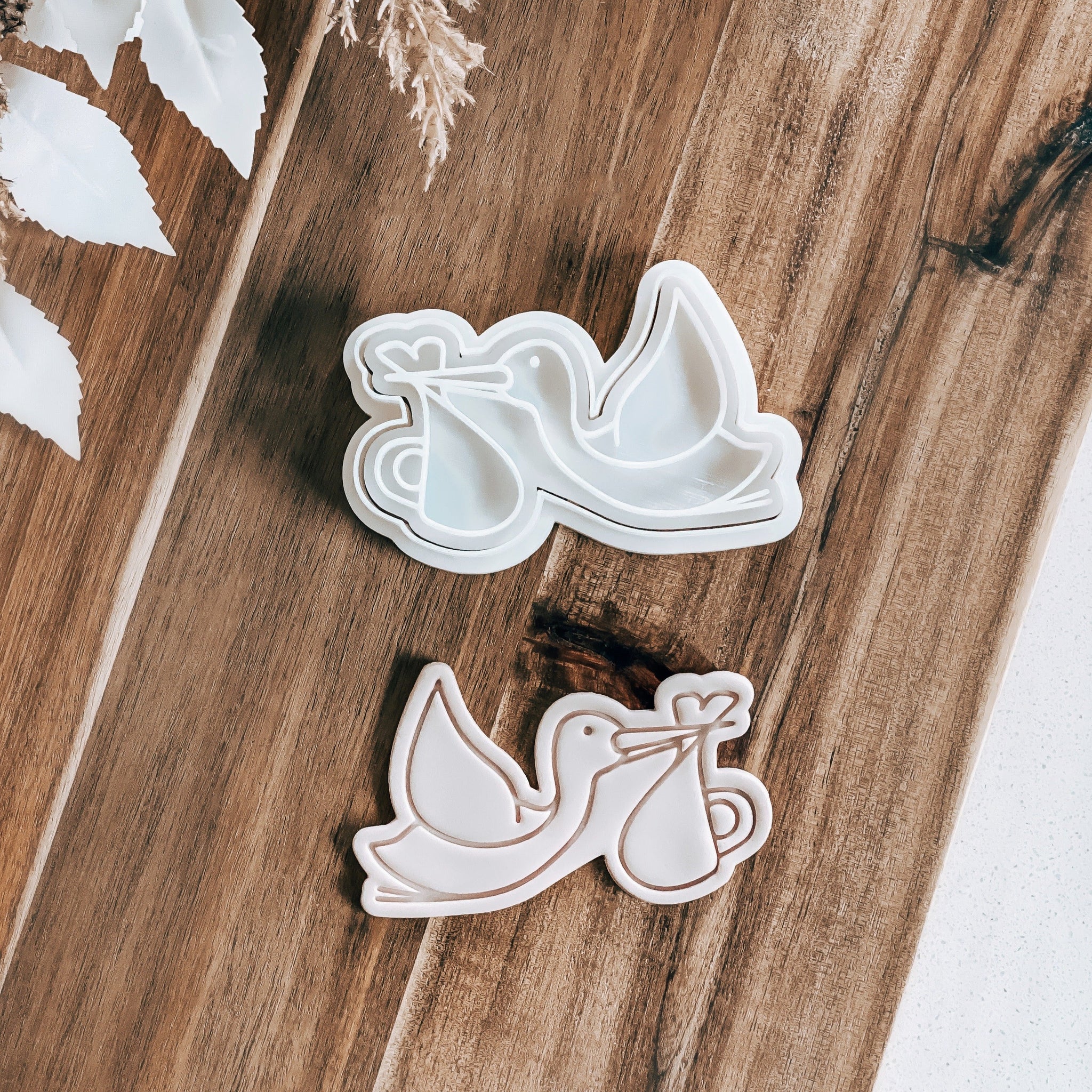Baby Stork Cookie Cutter and Embosser Stamp – Bake and Decorate Co