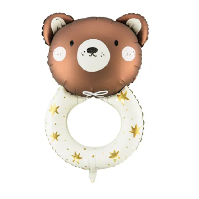 Teddy Rattle Foil Balloon – Bake and Decorate Co
