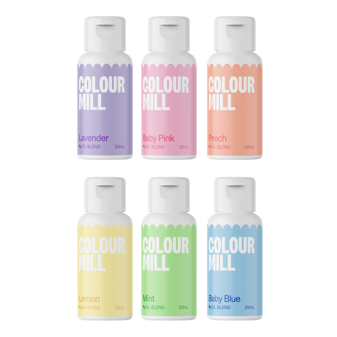 Colour Mill Oil Based Colour - Pastel 6 Pack – Bake and Decorate Co