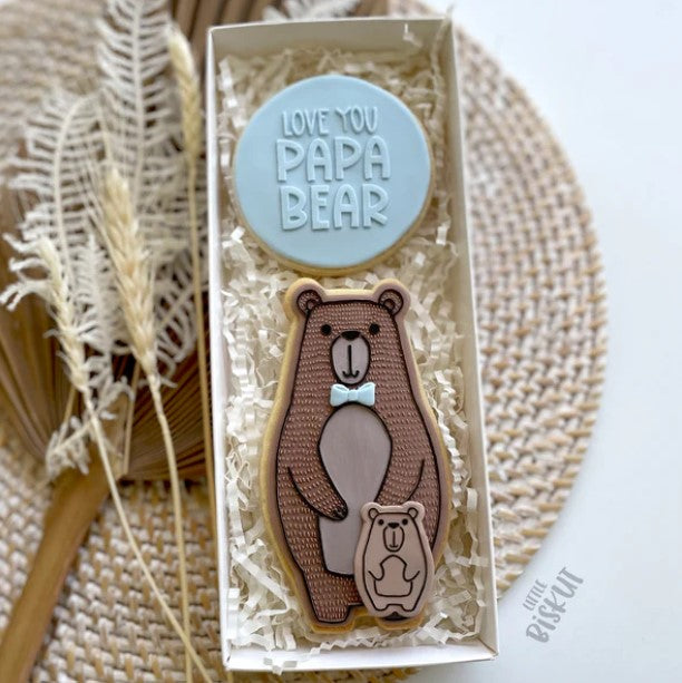 Bear and Cub Cookie Cutter & Debosser Set – Bake and Decorate Co