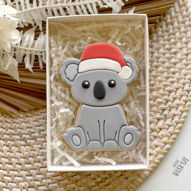 Little Biskut Santa Koala Cookie Cutter & Embosser Set – Bake and ...