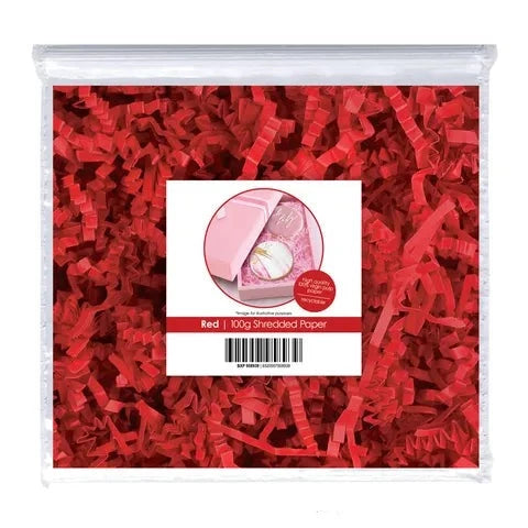 Red Shredded Paper - 100g – Bake and Decorate Co