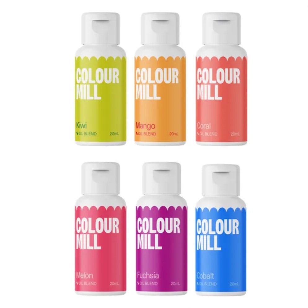 Colour Mill Oil Based Colour - Tropical 6 Pack – Bake and Decorate Co